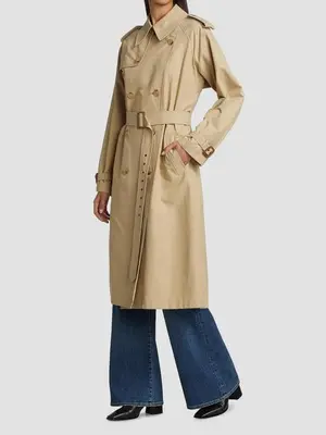 NILI LOTAN Tanner Trench Coat - Khaki