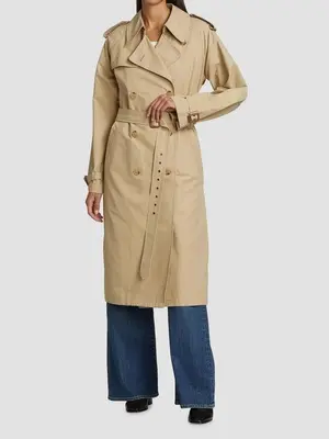 NILI LOTAN Tanner Trench Coat - Khaki
