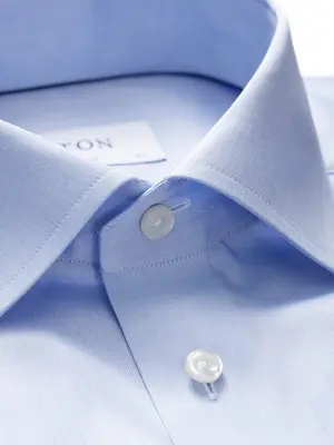 Eton Classic-fit Twill Dress Shirt - Blue