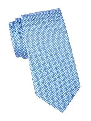 Eton Men's Diamond Tie - Blue Blue