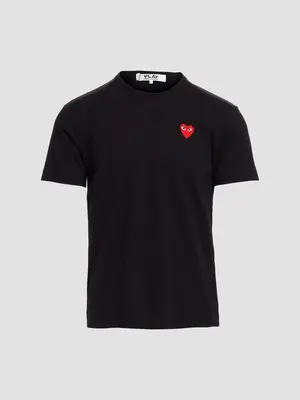 Play Comme Des Garcon Heart Tee - Black