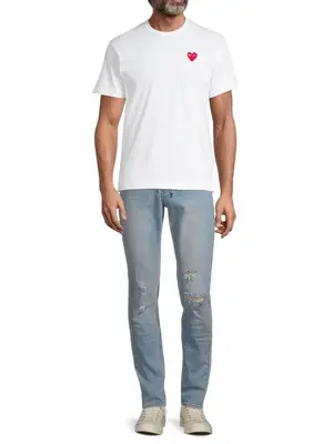 Play Comme Des Garcon Heart Tee - Black