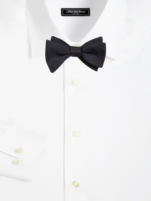 Giorgio Armani Textured Silk Bow Tie