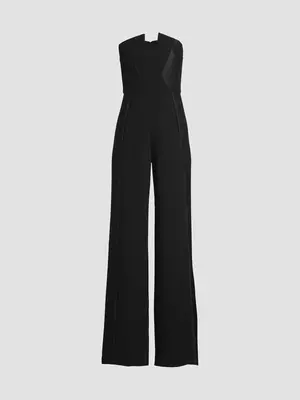 Black Halo Lena Strapless Jumpsuit - Navy