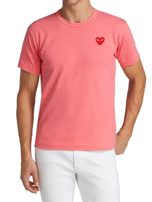 Play Comme Des Garcon Play Heart T-shirt - Pink