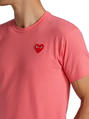 Play Comme Des Garcon Play Heart T-shirt - Pink