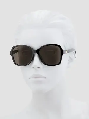 Gucci 57mm Rectangular Sunglasses