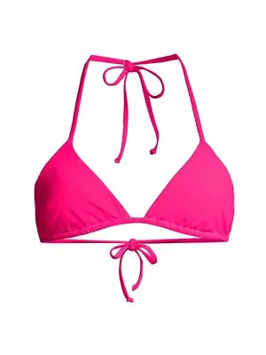 Mara Hoffman Rae Triangle Bikini Top - Rosa Shocking