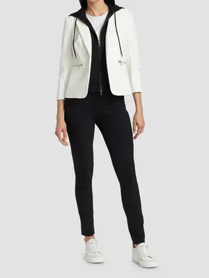Veronica Beard Hooded Dickey - Black