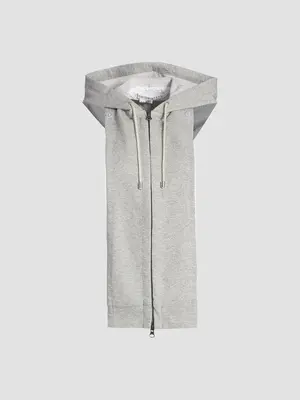 Veronica Beard Hooded Dickey Heather Grey