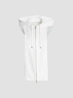 Veronica Beard Hooded Dickey White