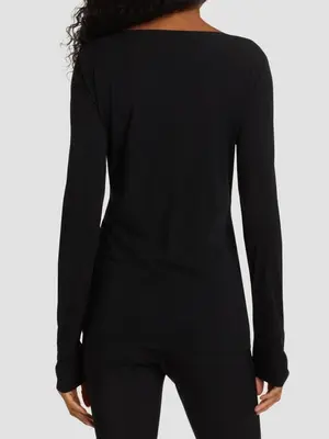 Wolford Aurora Pure Long-sleeve Top - Black