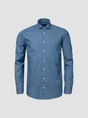 Eton Contemporary-fit Chambray Soft Casual Shirt