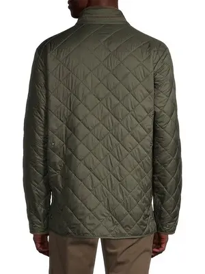 Peter Millar Suffolk Quilted Travel Coat - Olive