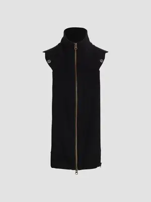 Veronica Beard Uptown Merino Wool & Cashmere Dickey - Black