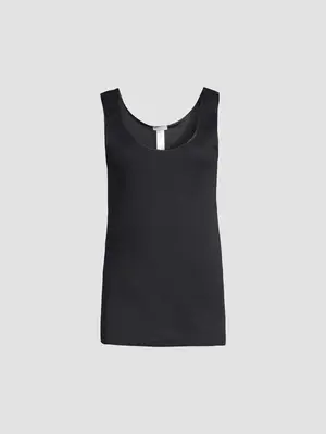 Hanro Cotton Seamless Tank Top - Black