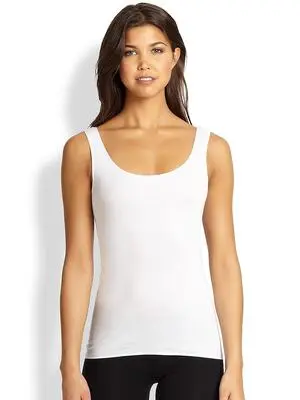Hanro Cotton Seamless Tank Top White