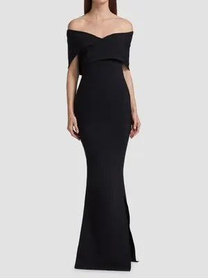Chiara Boni La Petite Robe Stretch Jersey Fishtail Gown