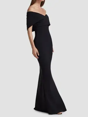 Chiara Boni La Petite Robe Stretch Jersey Fishtail Gown