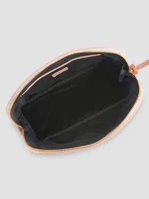 ROYCE NEW YORK Leather Cosmetic Bag - Blush Pink