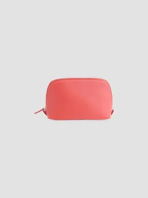 ROYCE NEW YORK Leather Cosmetic Bag - Red