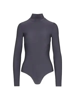 Commando Butter Turtleneck Bodysuit Asphalt