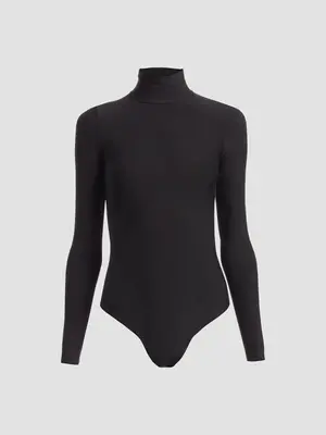 Commando Butter Turtleneck Bodysuit - Black