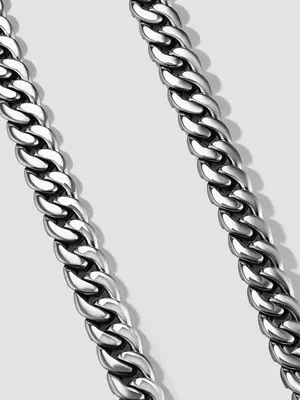 David Yurman Curb Chain Necklace In Sterling 11.5mm