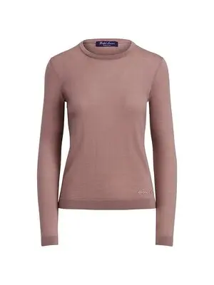 Ralph Lauren Cashmere Crewneck Sweater Light Mauve