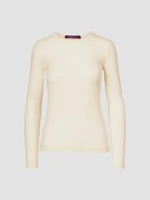 Ralph Lauren Cashmere Crewneck Sweater Lux Cream