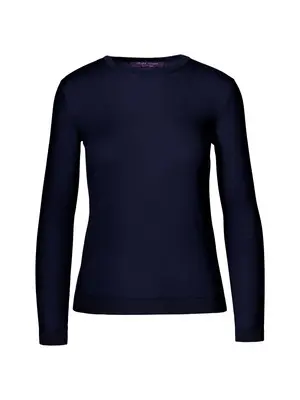 Ralph Lauren Cashmere Crewneck Sweater Lux Navy