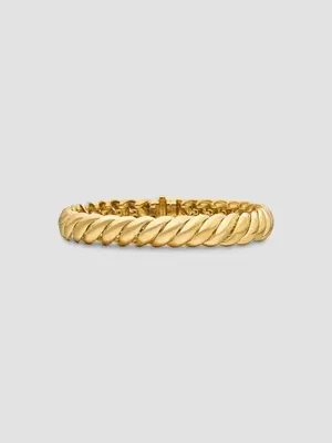 David Yurman Sculpted Cable Bracelet In 18k Yellow - Gold
