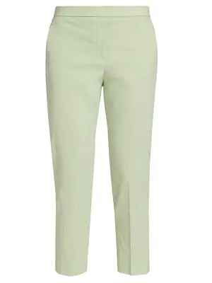 Theory Treeca Linen Pull-on Crop Pants Mint