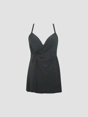 Miraclesuit Twisted Sister Adora Swim Dress - Midnight Blue