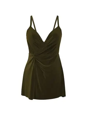 Miraclesuit Twisted Sister Adora Swim Dress Nori