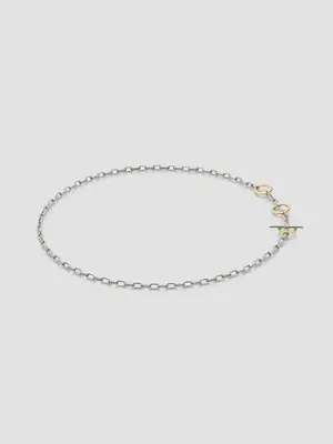 David Yurman Dy Madison Three Ring Chain Necklace In Sterling