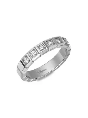 Chopard Ice Cube 18k White Gold & Diamond Ring White Gold