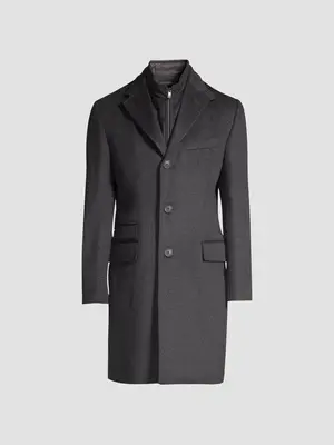 Corneliani Char Id Topcoat - Grey