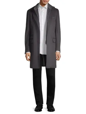 Corneliani Char Id Topcoat - Grey