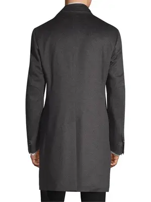 Corneliani Char Id Topcoat - Grey