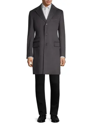 Corneliani Char Id Topcoat - Grey