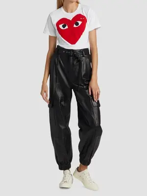 Play Comme Des Garcon Heart Cotton T-shirt
