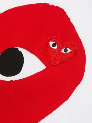 Play Comme Des Garcon Heart Cotton T-shirt