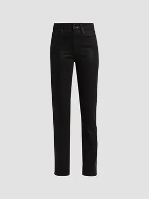LE JEAN Lara Stretch Slim-fit Anks - Black Coated