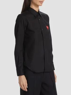 Play Comme Des Garcon Heart Button Down Shirt