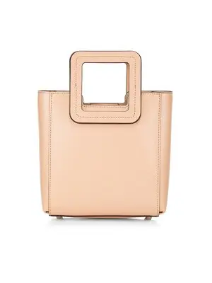 Staud Women's Mini Shirley Leather Tote - Mink - Dune