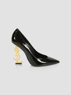 Saint Laurent Opyum Point-toe Patent Leather Pumps - Black