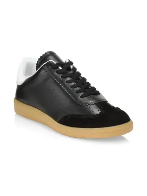 Isabel Marant Étoile Bryce Basic Leather Sneakers - Black