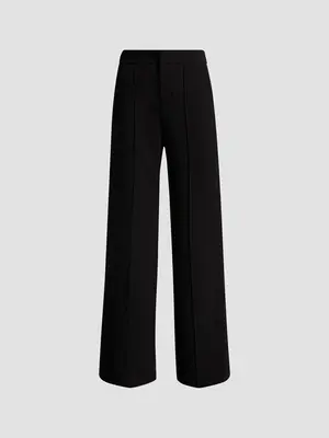 Alice + Olivia Dylan High-waist Wide-leg Pants - Black