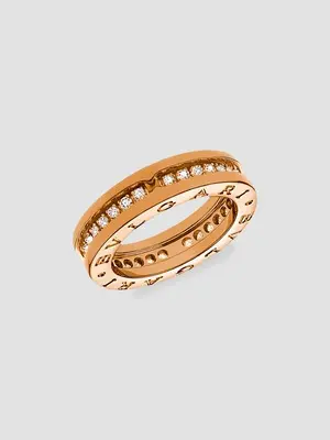 BVLGARI B. Zero1 18k & Diamond Ring - Gold
